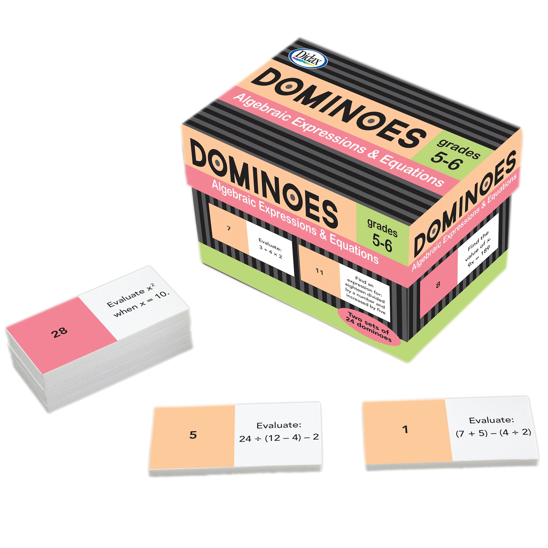 Didax Algebraic Expressions & Equations Dominoes - Learning Toy – Toys"R"Us