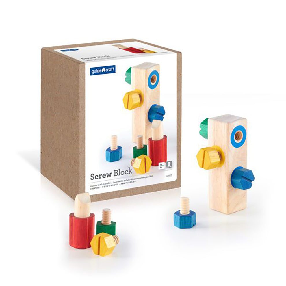 Guidecraft Screw Block™ - Colorful Fine Motor Skill Enhancer - 8 Piece – Toys"R"Us