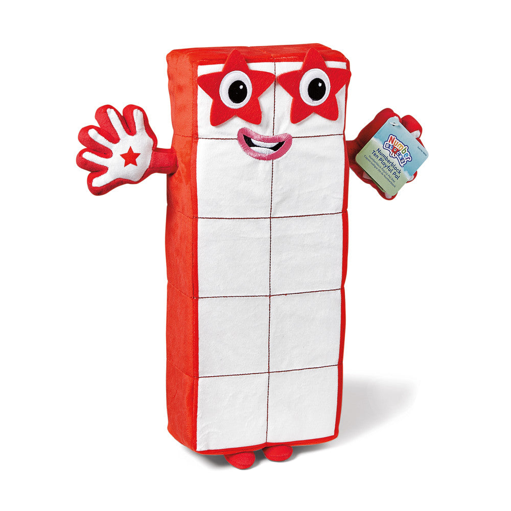 Hand2Mind Numberblocks Ten Playful Pal Plush Figure - Educational Toy ...