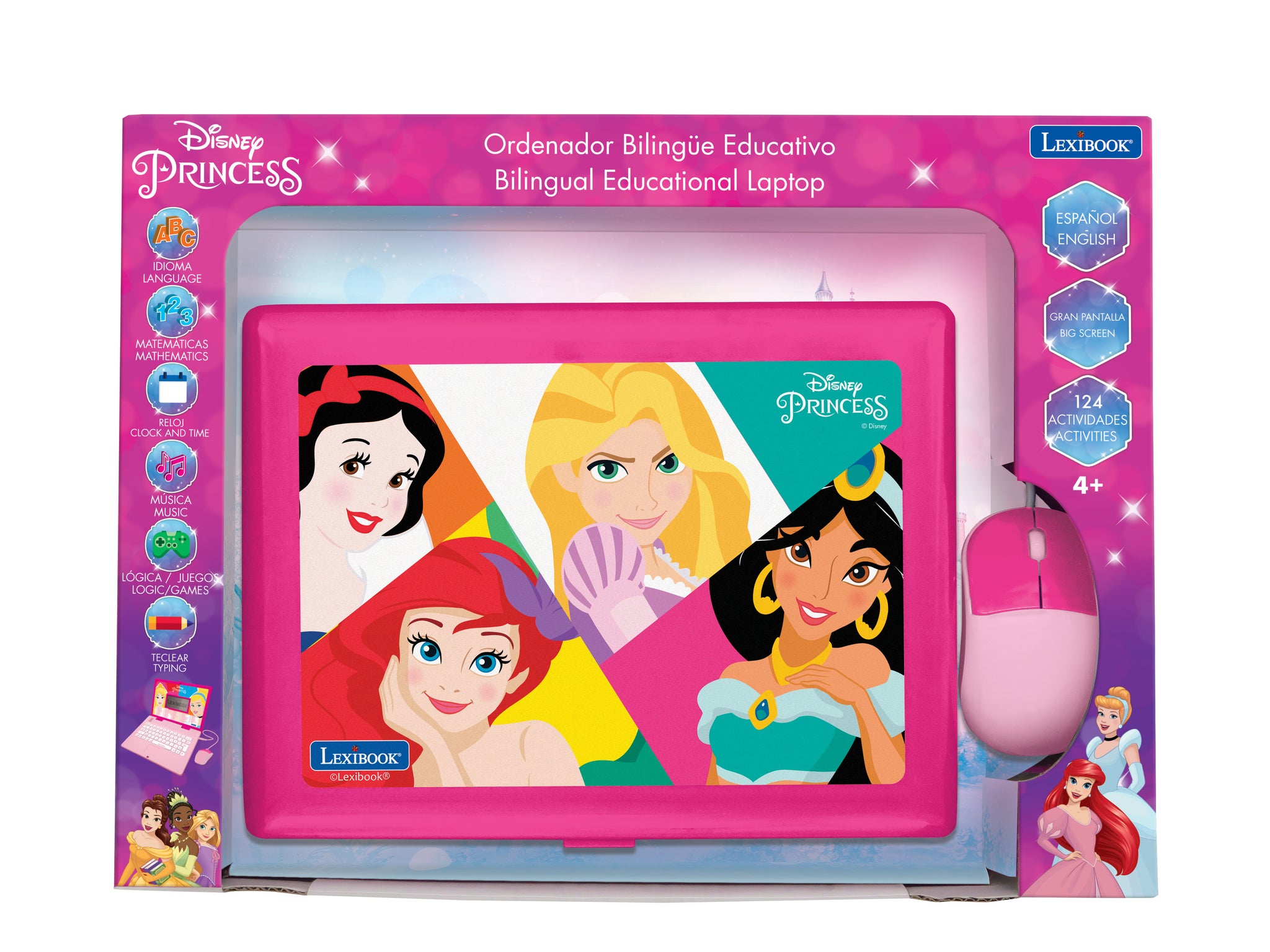 Disney Princess Bilingual Educational Laptop with Interactive Activiti ...