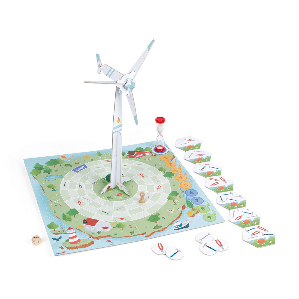 Janod WWF Wind Turbine Cooperative Building Game – Toys"R"Us