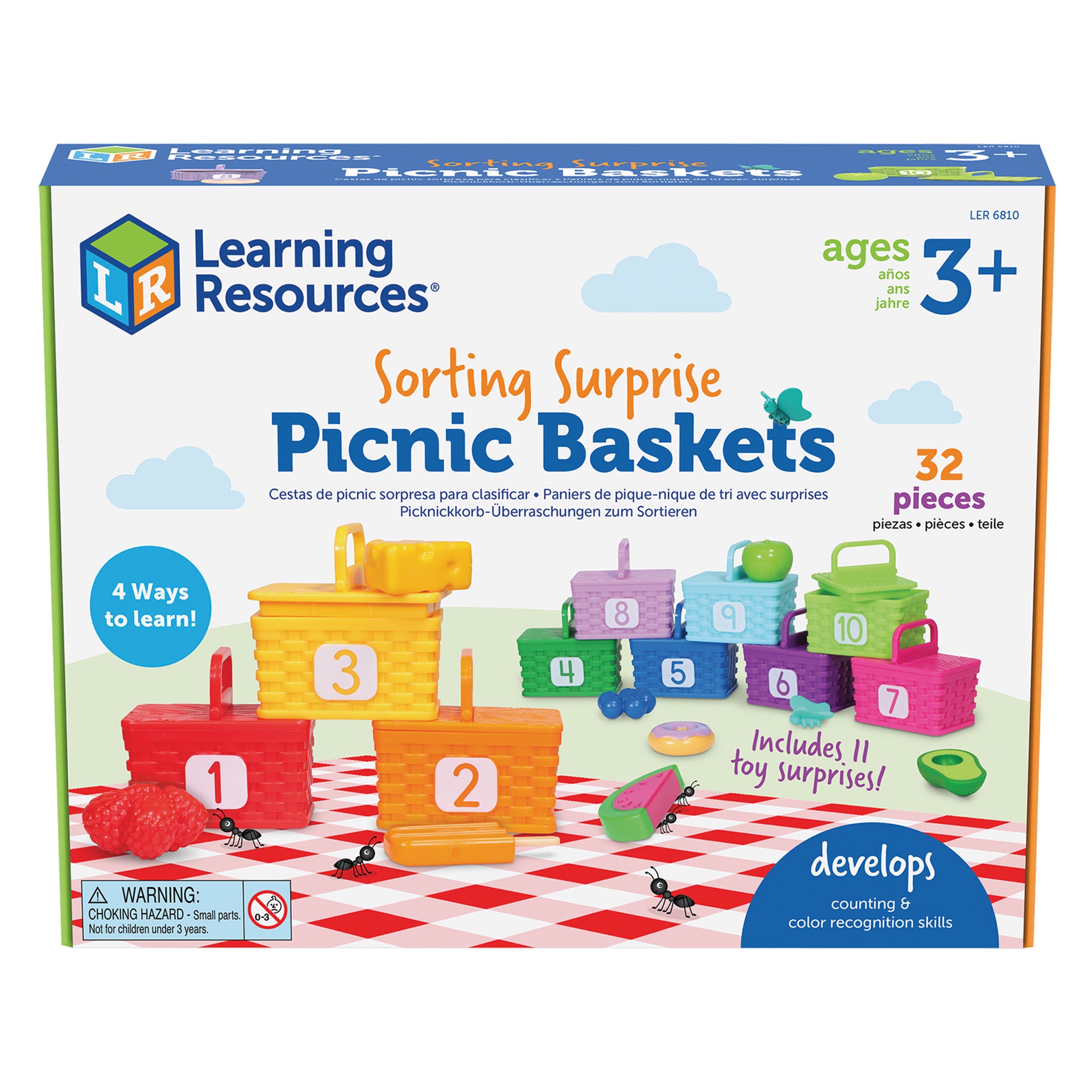 Learning Resources Sorting Picnic Baskets - Colorful Counting Fun ...