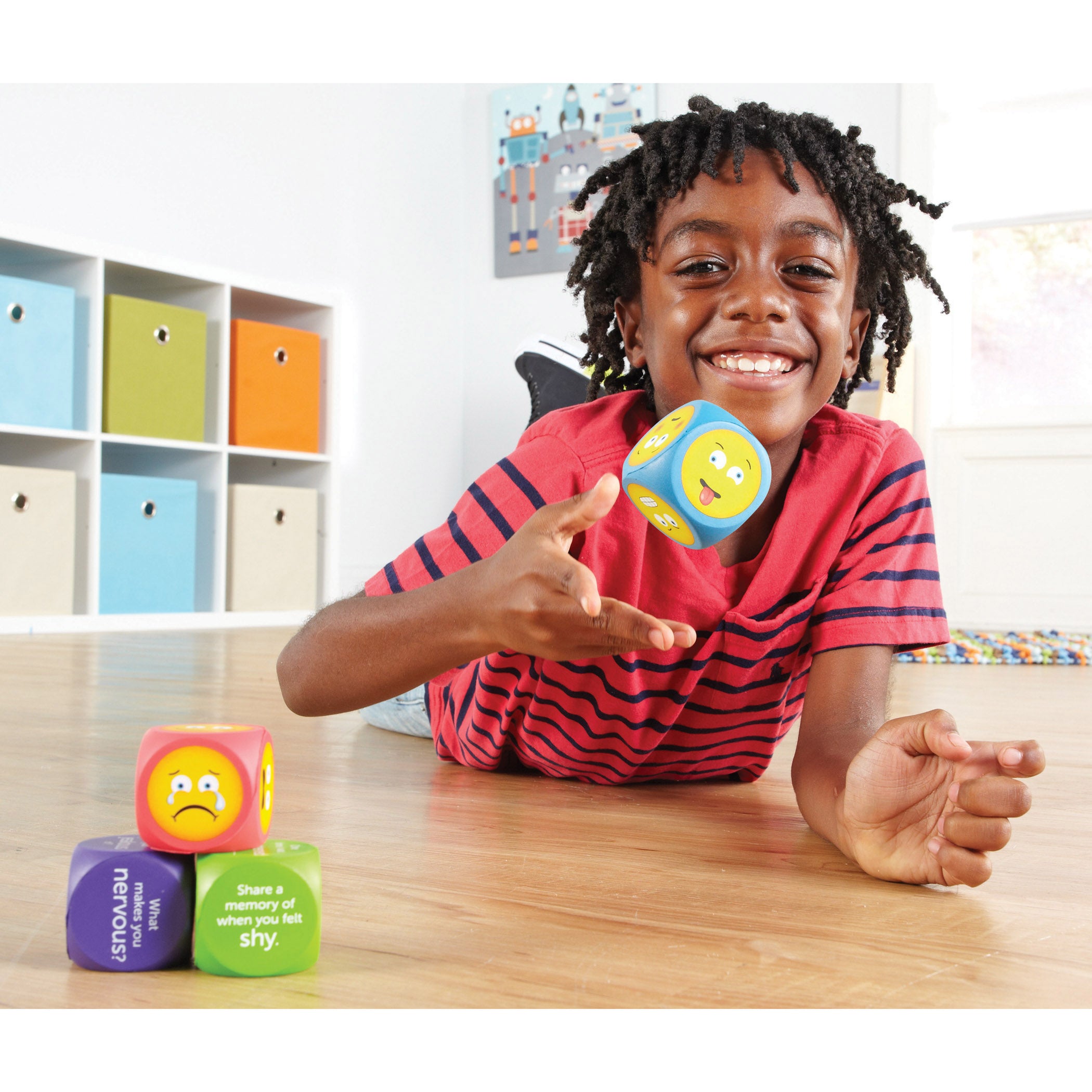 Learning Resources Emotion Exploration Foam Cubes - Interactive Social ...