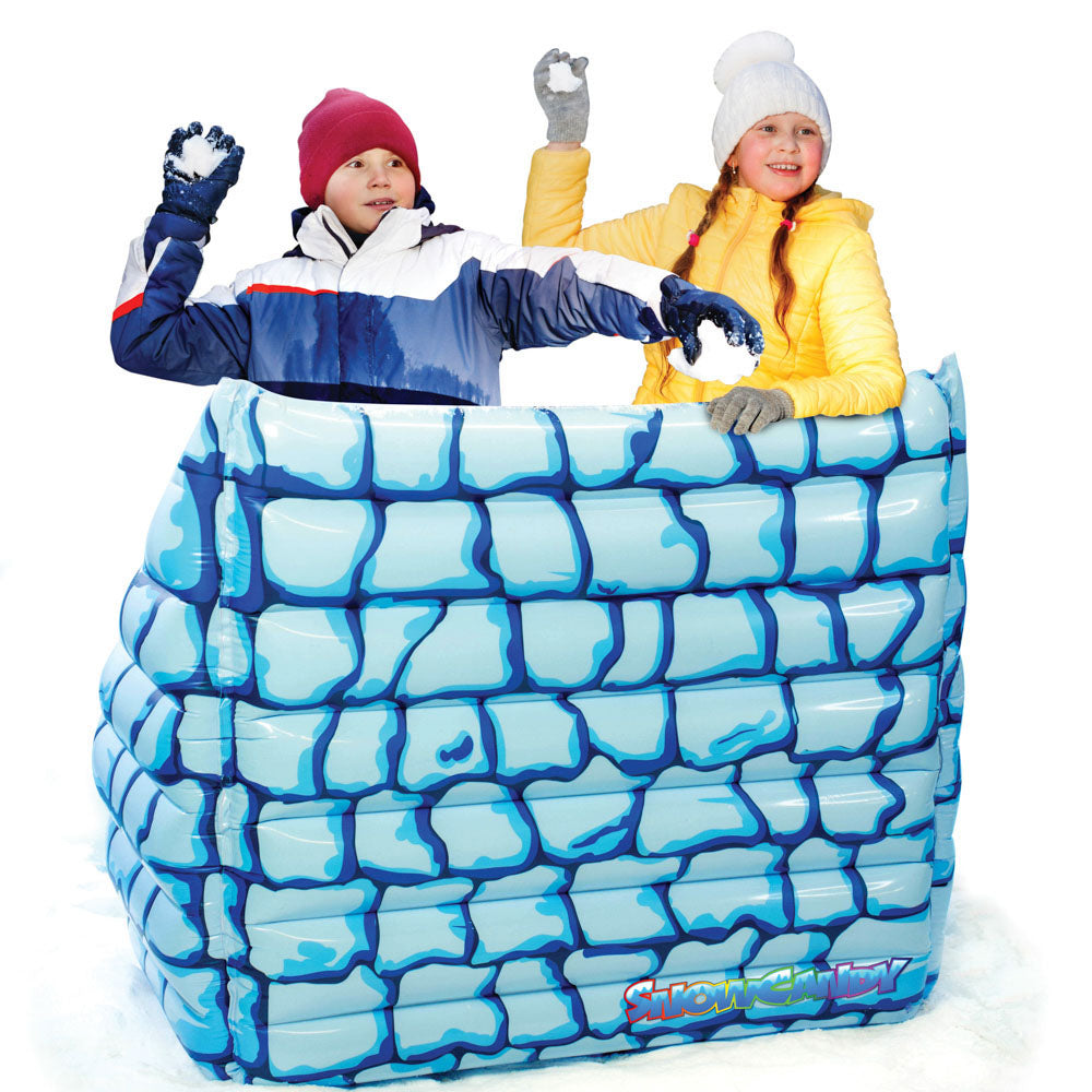Arctic Fortress Inflatable Snow Bunker - Ultimate Snowball Shield ...