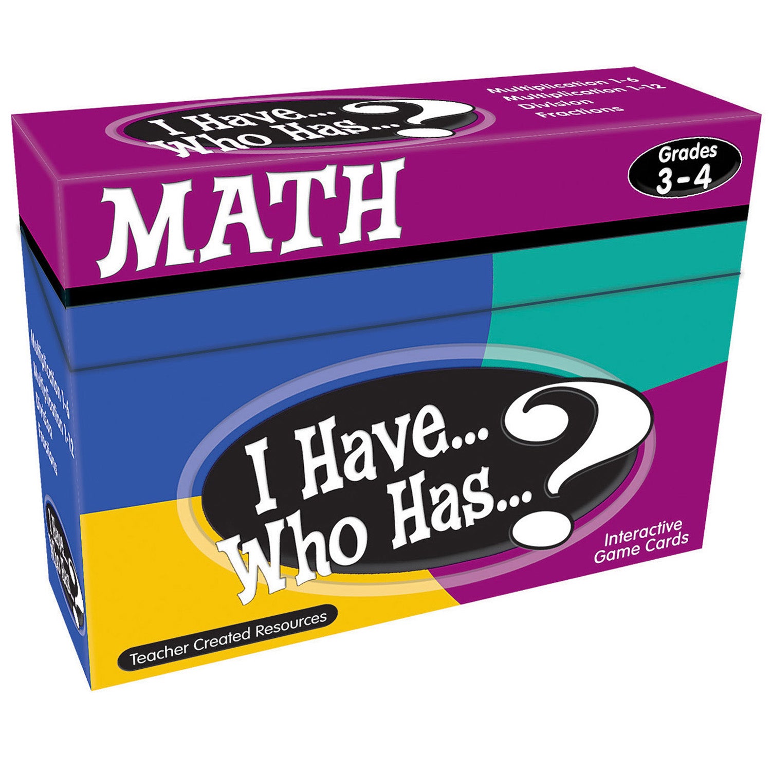 Teacher Created Resources I Have, Who Has Math Game for Grades 3-4 ...