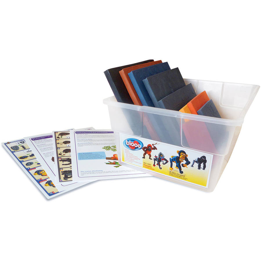 Bloco Toys Educational Primates Building Set - Group Activity Kit ...