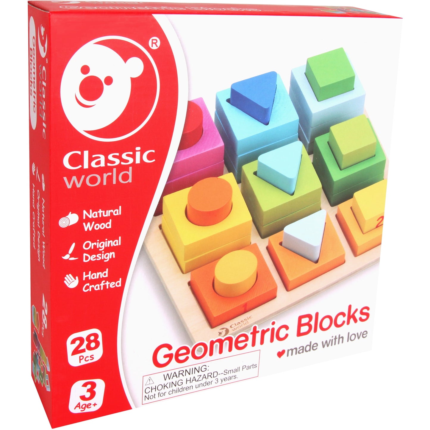 Classic World Geometric Blocks Set - Multicolor Educational Toy – Toys"R"Us