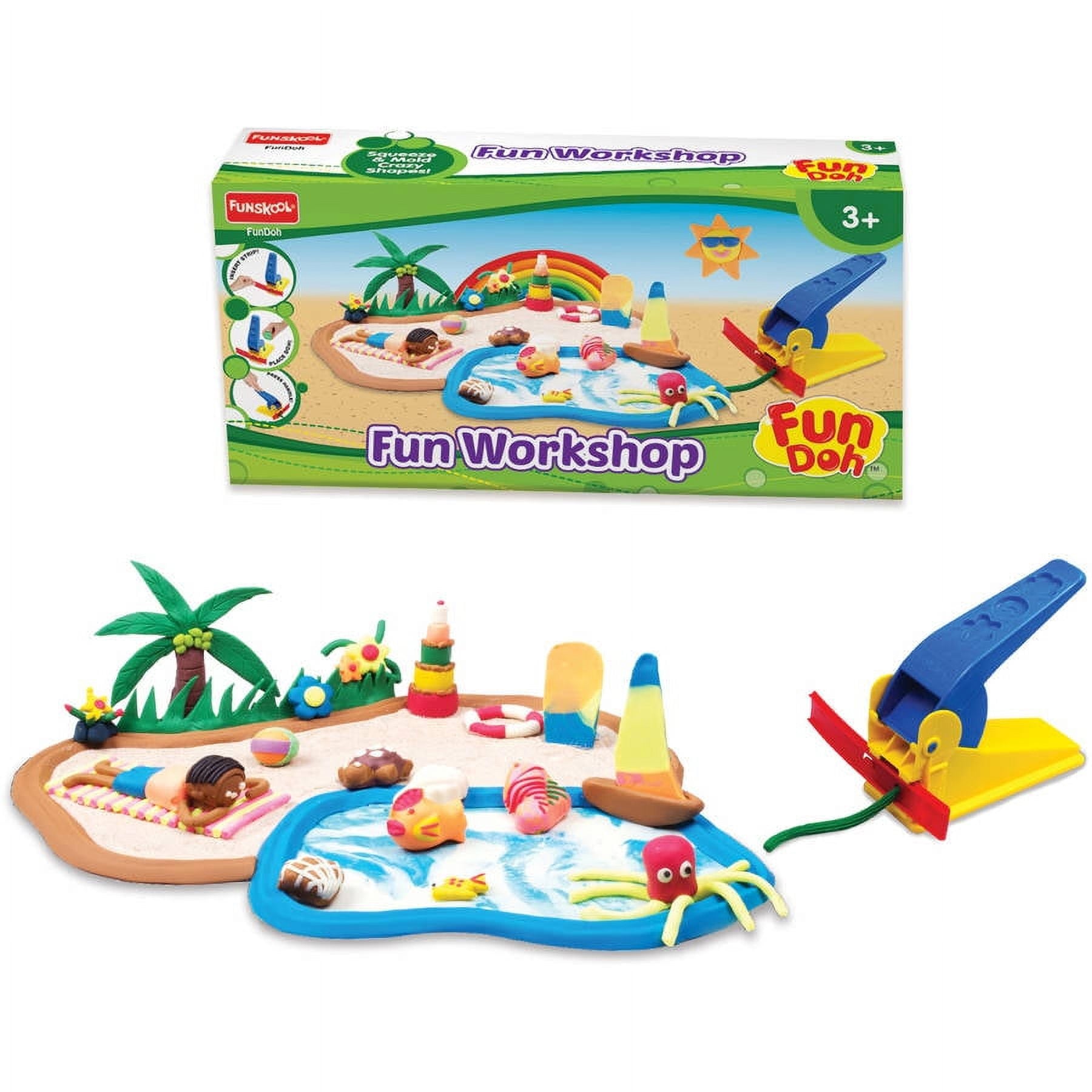 Funskool Fundoh Fun Doh Workshop - Create & Shape Playset – Toys"R"Us