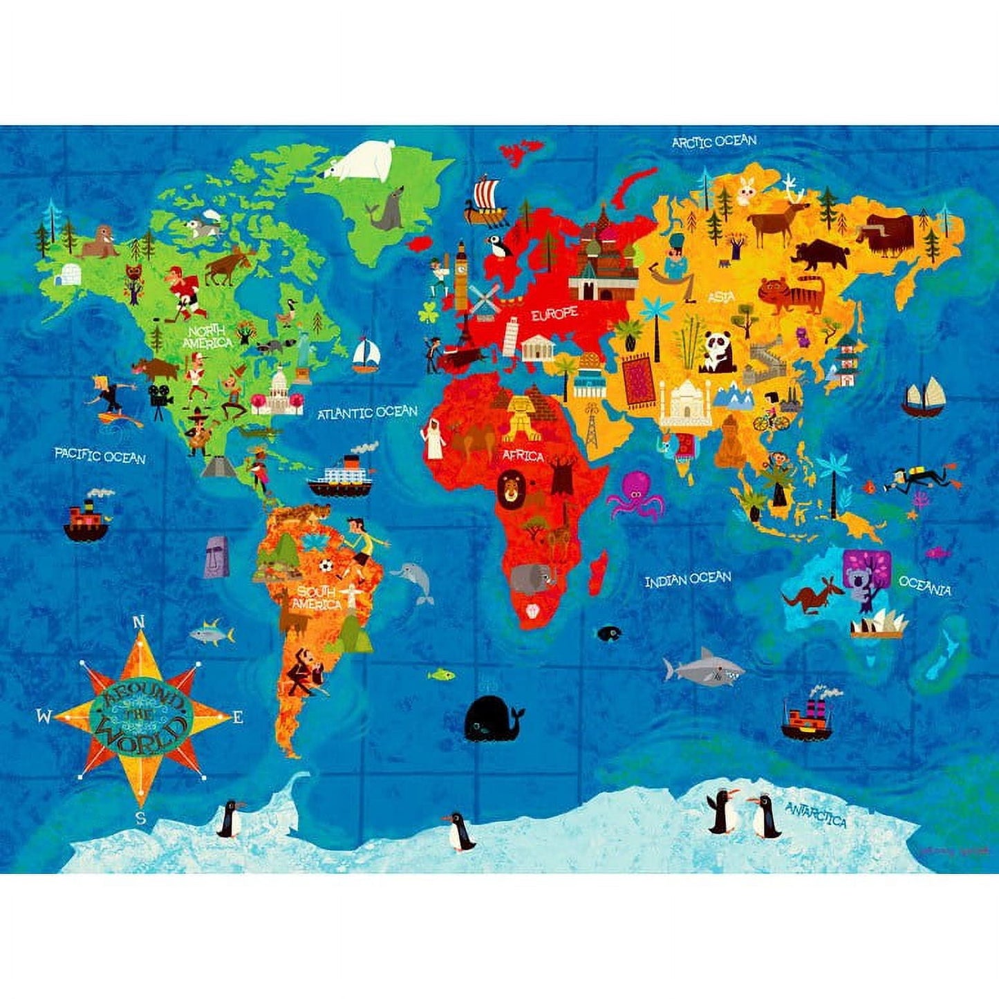 Oopsy Daisys Big Wide World Colorful Children's Wall Art – Toys"R"Us