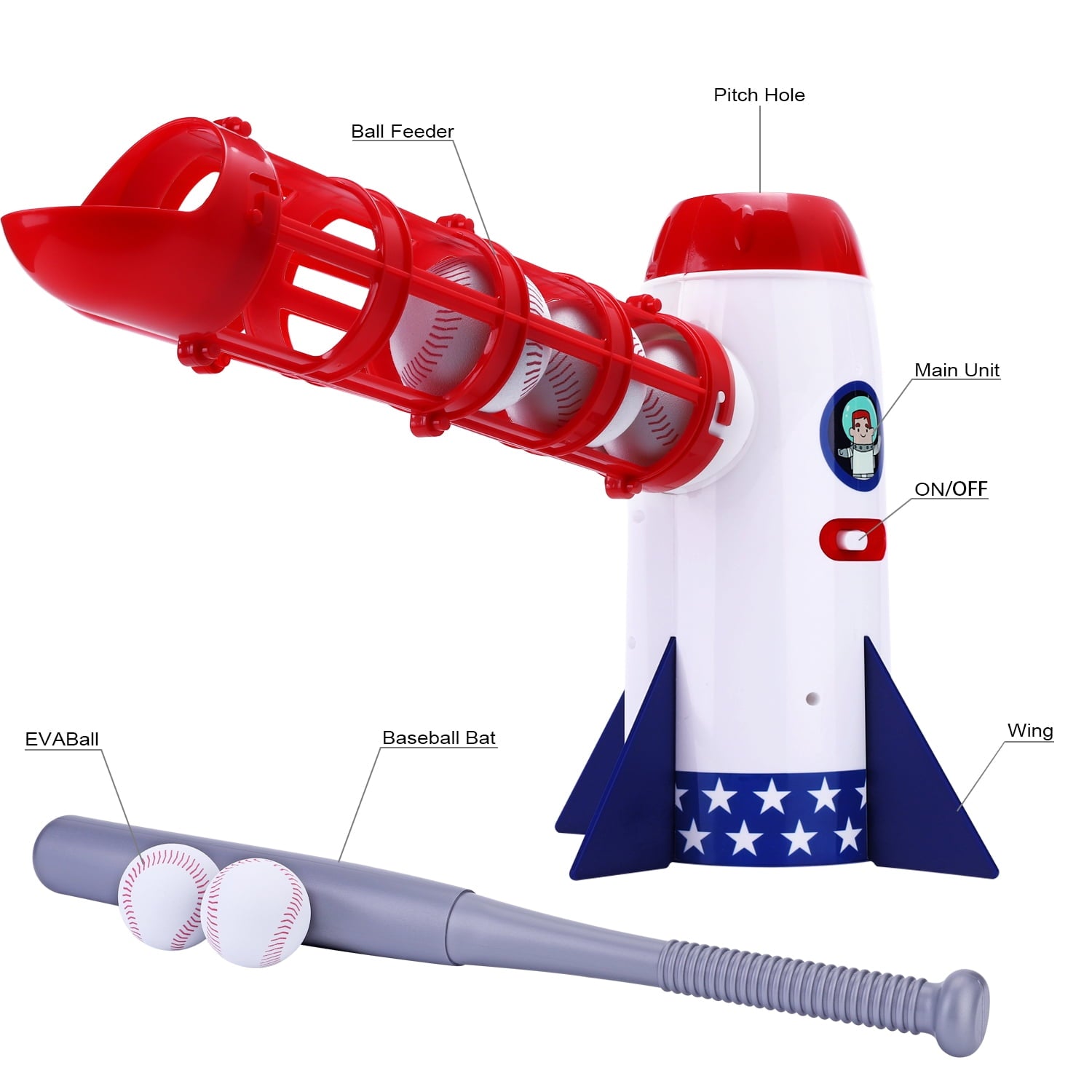 Iplay Ilearn Pop-Up T-Ball Set for Beginner Baseball Fun – Toys"R"Us