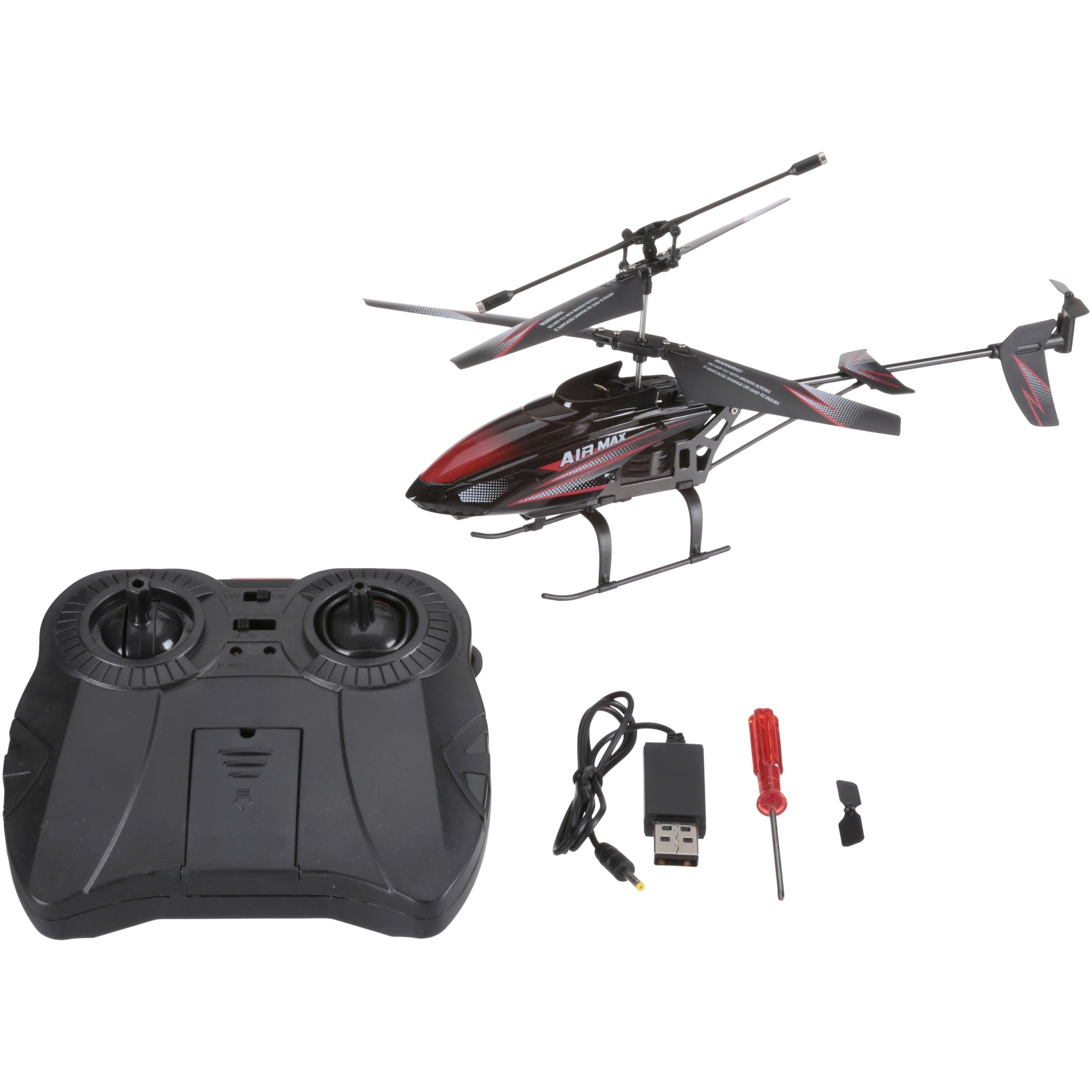 Braha Radio Control 3.5 Ch Black Helicopter with Full Function Control ...