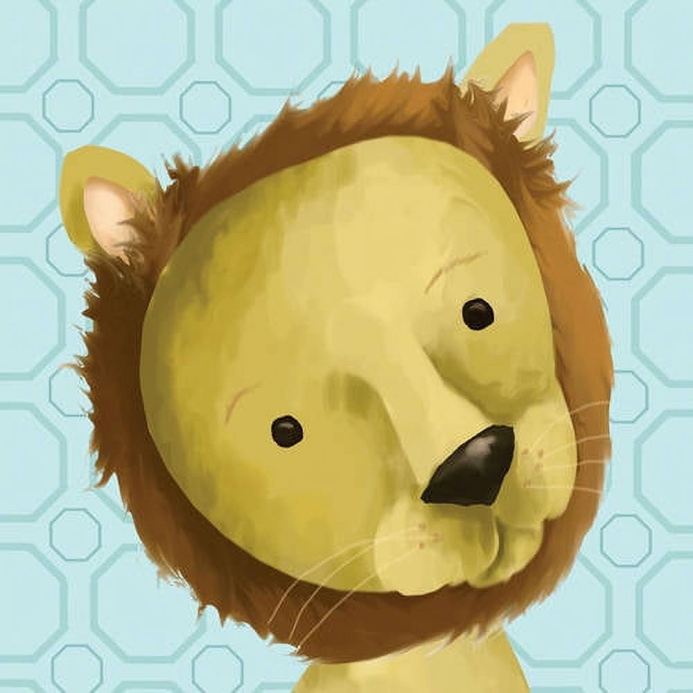 Oopsy Daisys Rauri The Lion 10-Inch Canvas Wall Art - Yellow and Grey ...