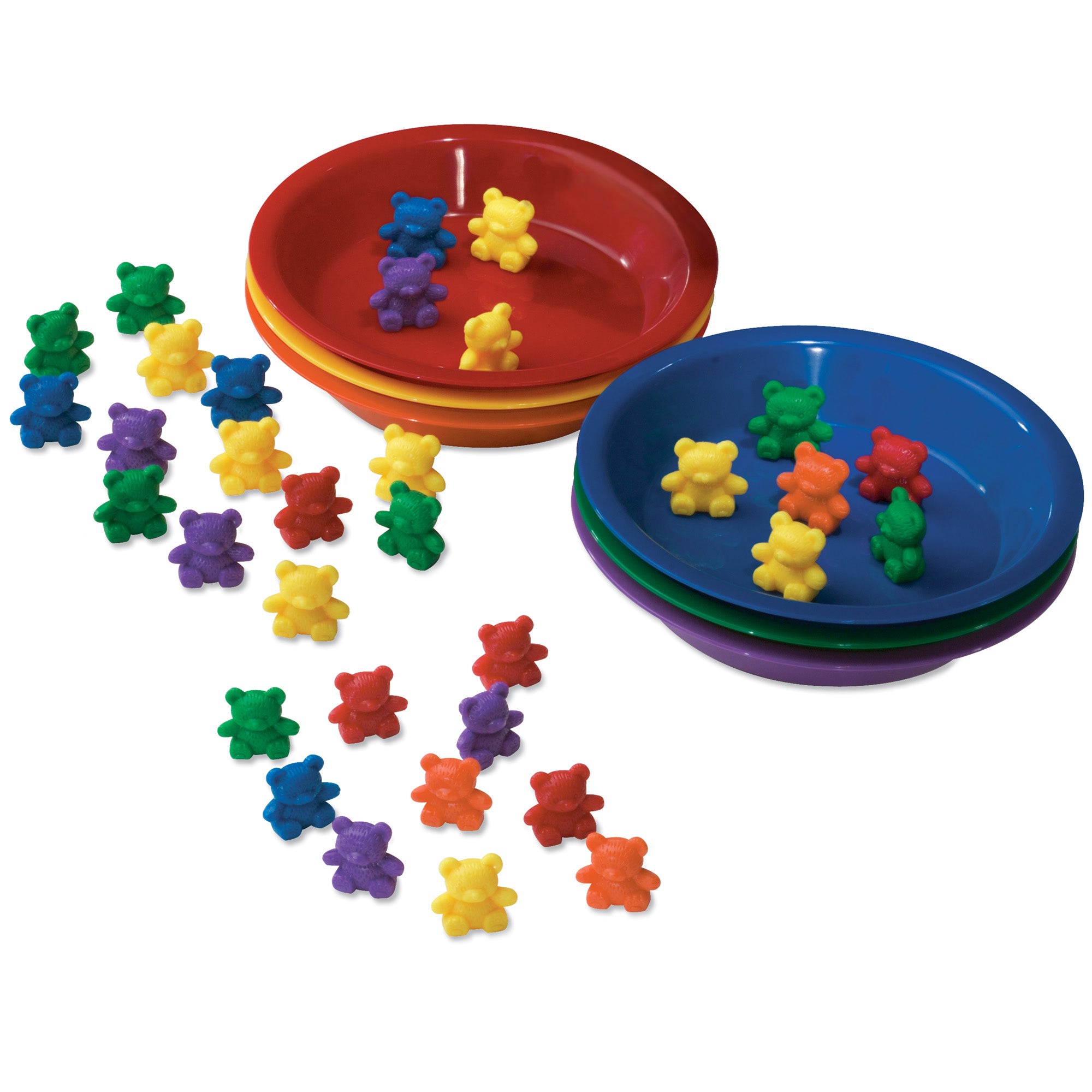 Learning Resources Baby Bear Sorting Set - Colorful Counting Bears wit ...