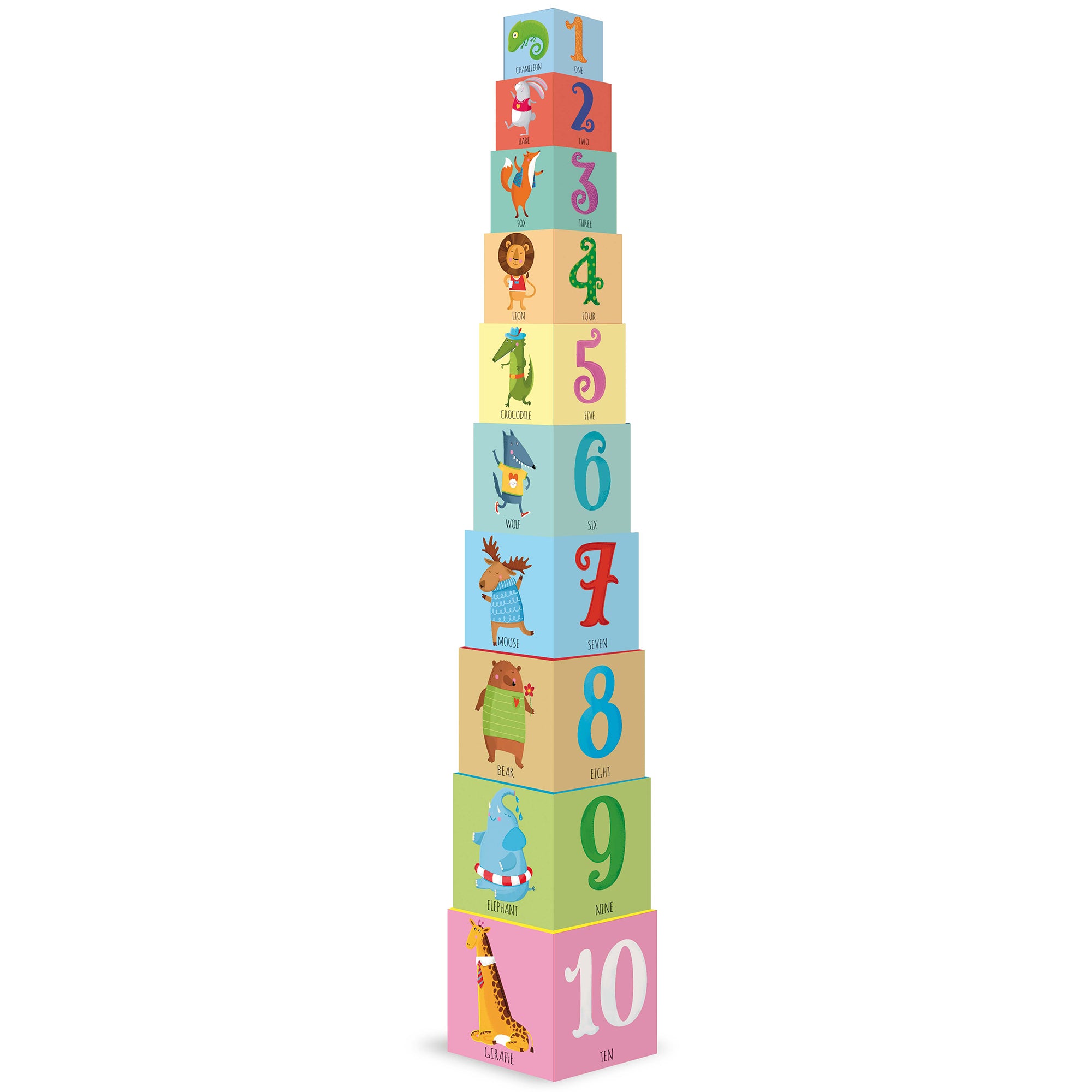 Edu-Blocks Towering Animal Adventure - Colorful Stacking Cubes – Toys"R"Us