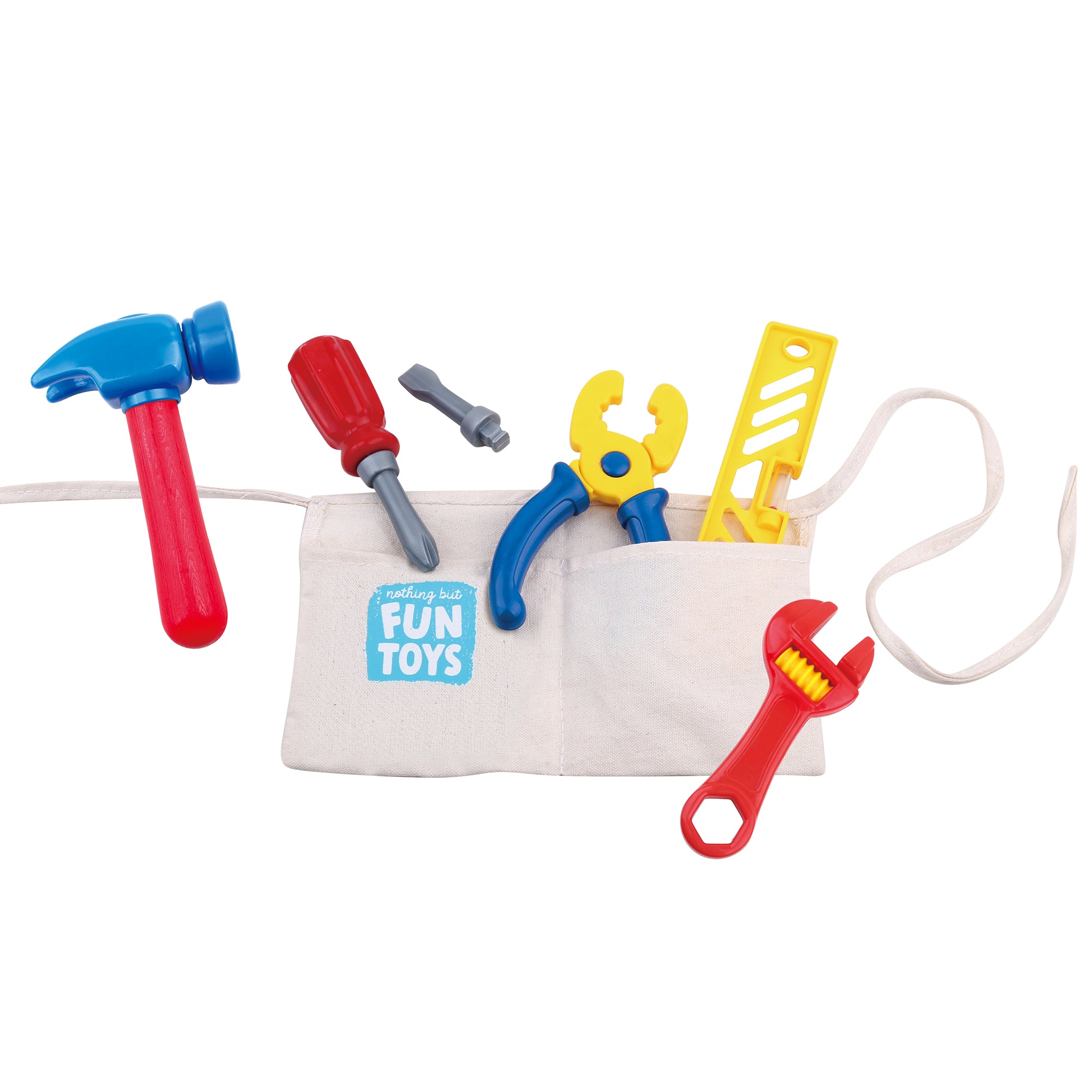 Nothing But Fun Toys 8pc Let's Play Tool Belt Set - Kid-Friendly Prete ...