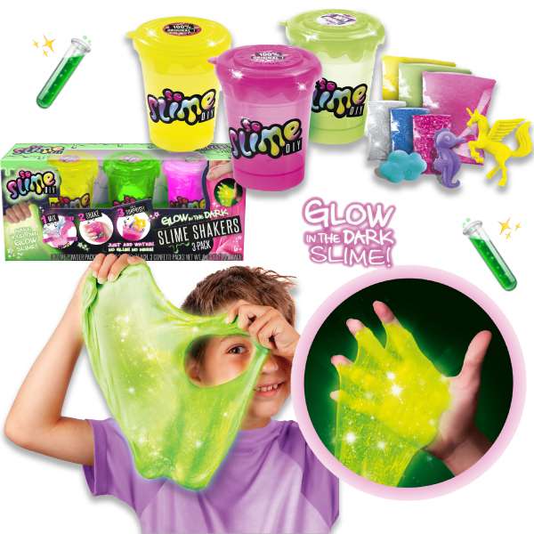 So Slime DIY Slime Shaker Glow Kit - 3-Pack Yellow, Green, Pink – Toys"R"Us