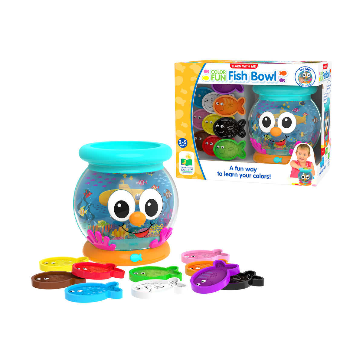 Learn with Me Color Fun Fish Bowl - Interactive Color Matching Game ...