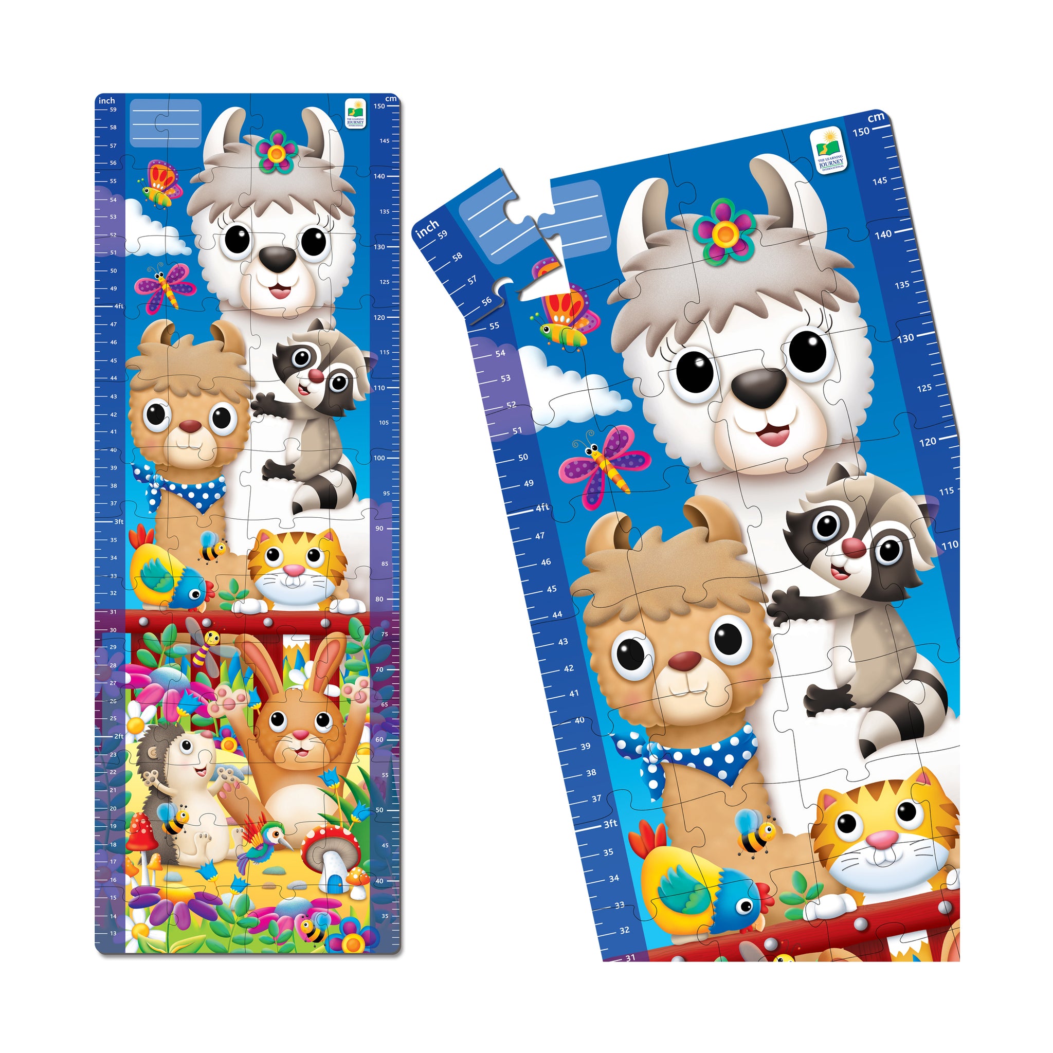 The Learning Journey Long & Tall Animal Friends Growth Chart Puzzle ...