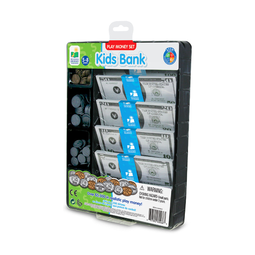 Kids Bank Ultimate Play Money Set - Realistic Toy Cash and Coins – Toys ...